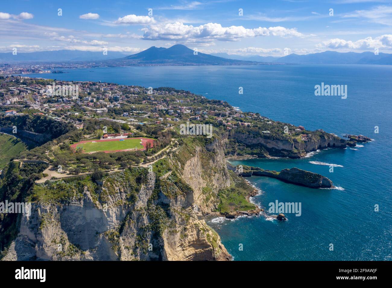 Parco Virgiliano, Over the astonishing hill of Posillipo. Naples, Italy ...