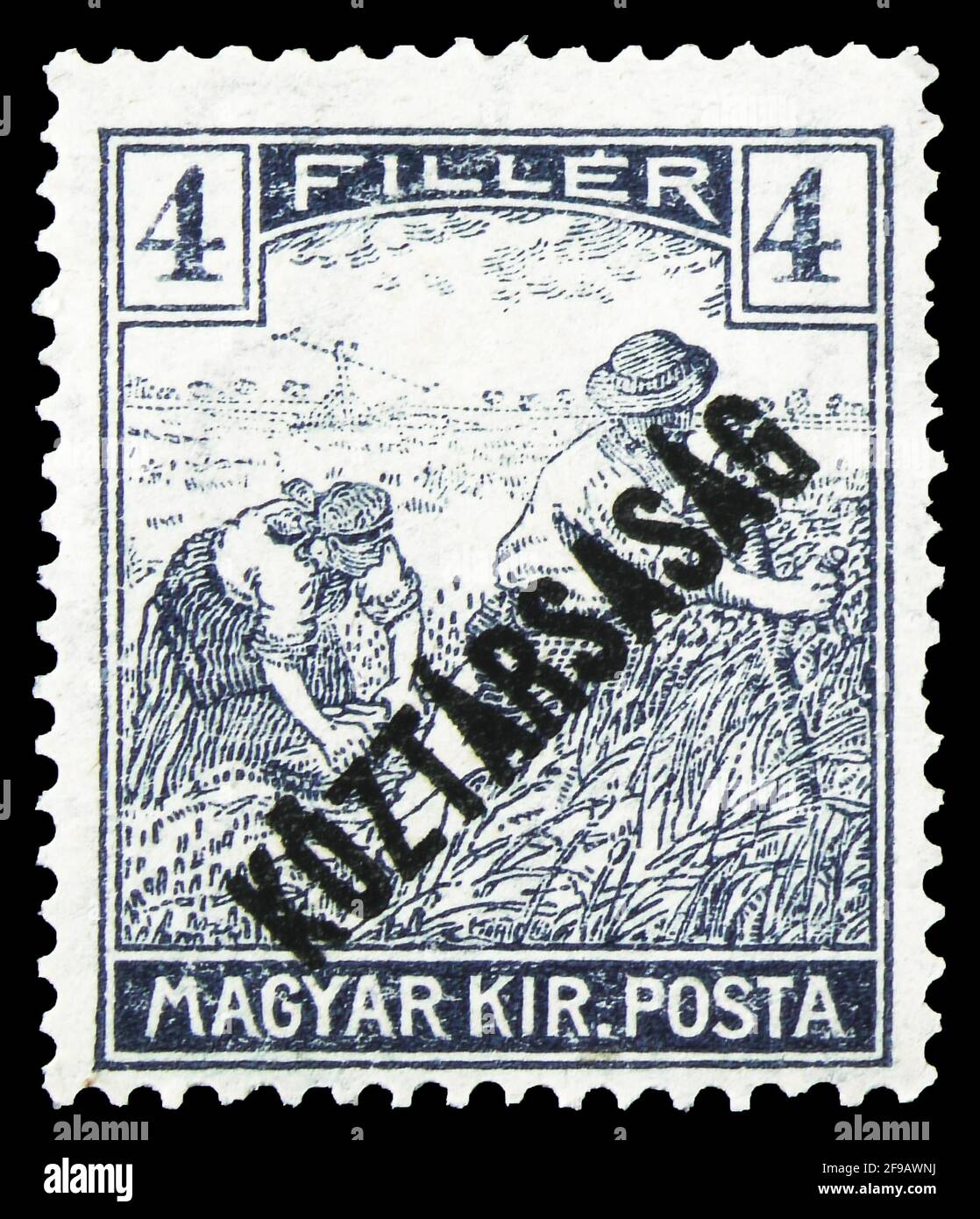 MOSCOW, RUSSIA - SEPTEMBER 22, 2019: Postage stamp printed in Hungary ...