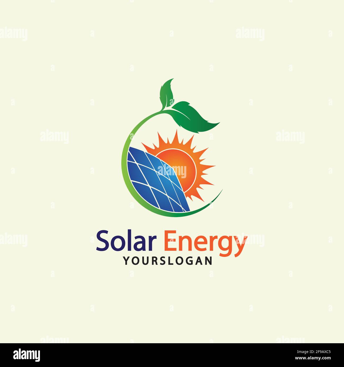 Sun solar energy logo design template. solar tech logo designs Stock ...