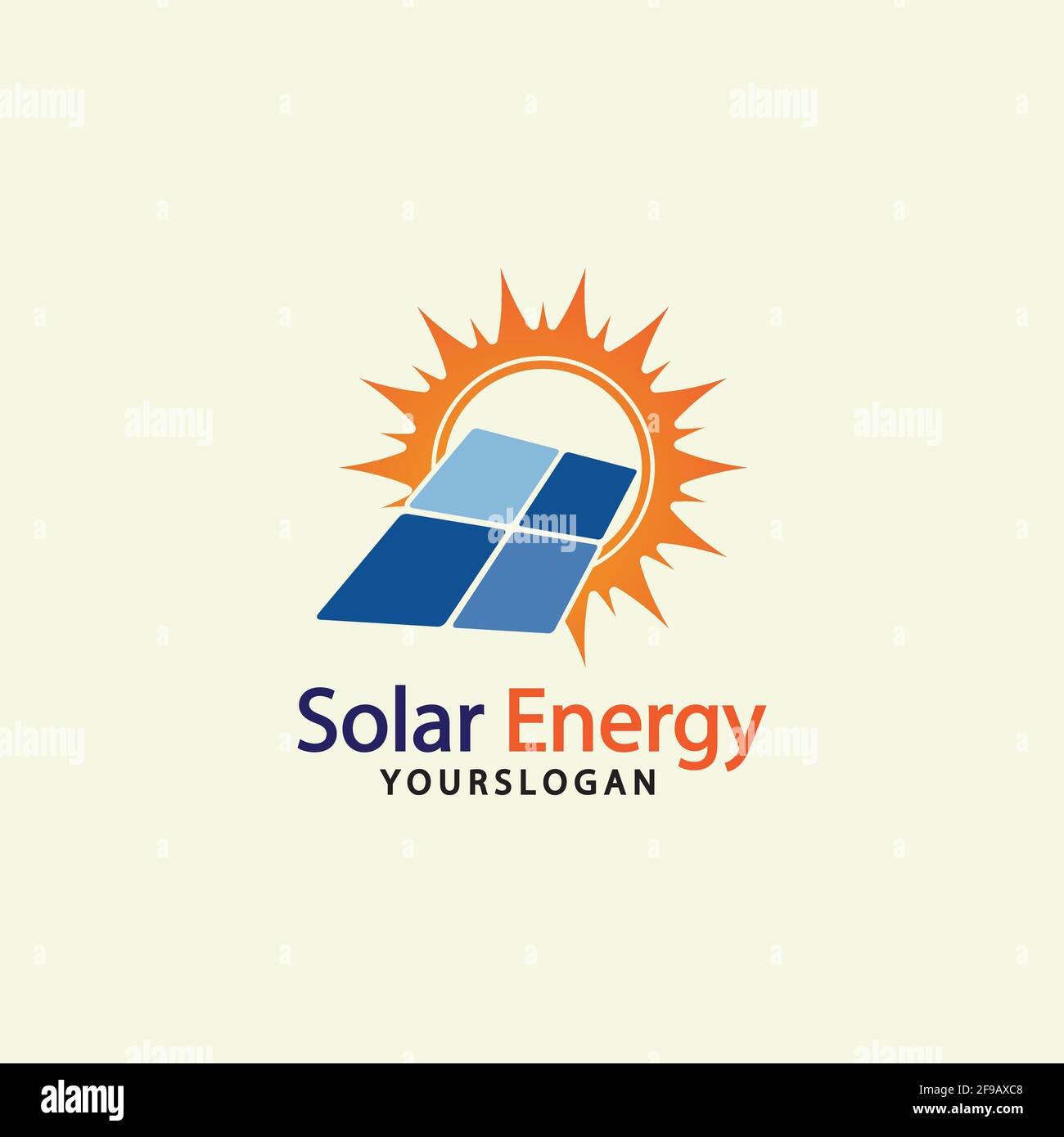 Sun solar energy logo design template. solar tech logo designs Stock ...