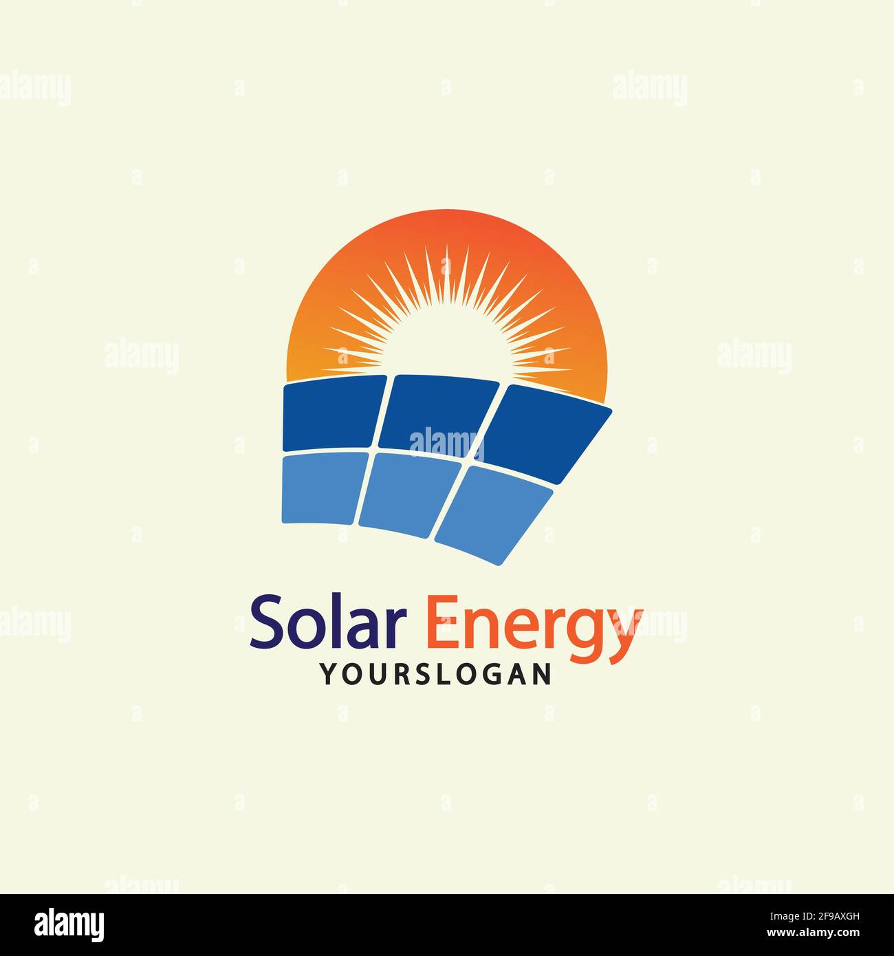 Sun solar energy logo design template. solar tech logo designs Stock ...