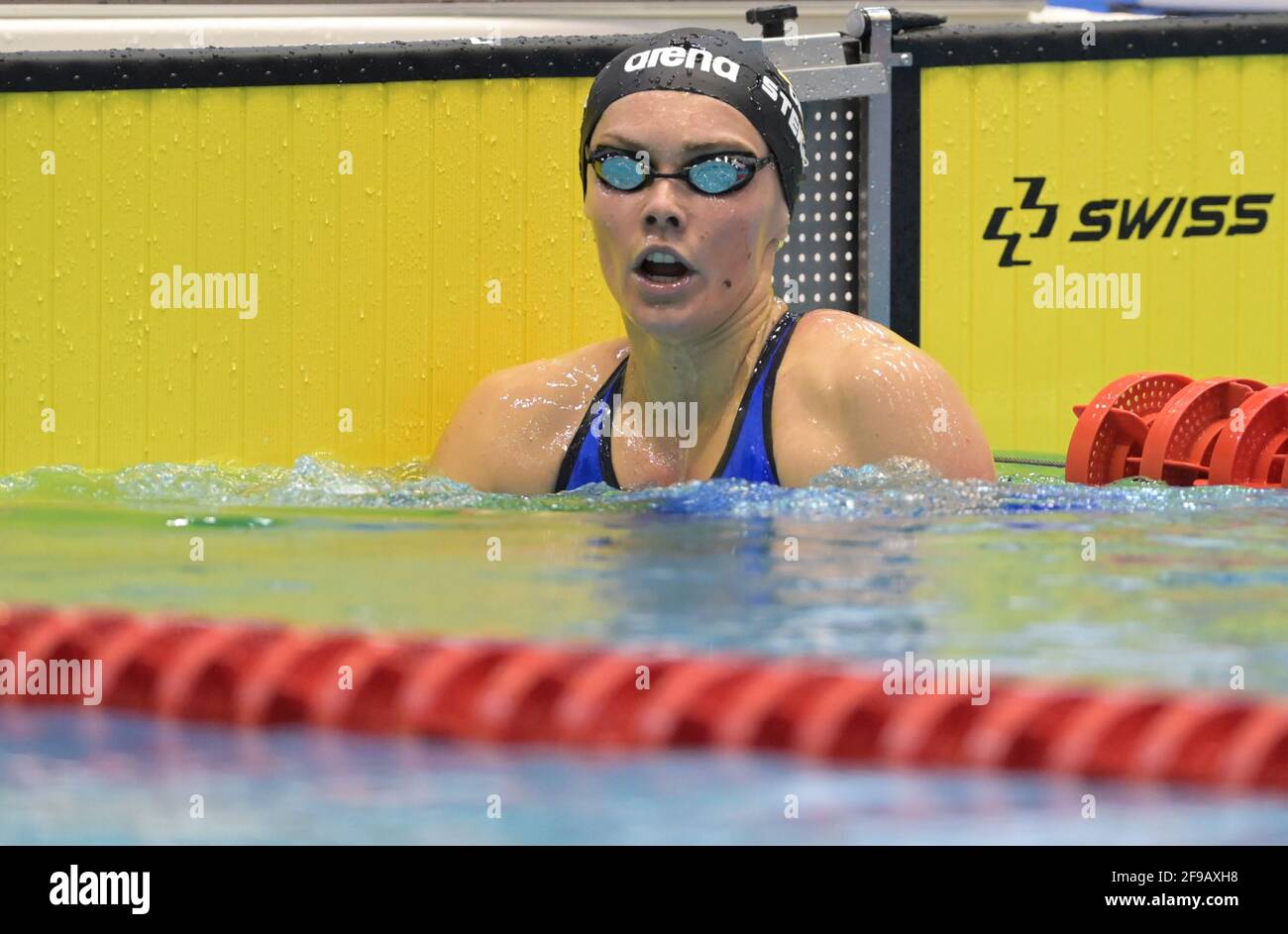 Berlin, Germany. 17th Apr, 2021. Swimming, Olympic qualification, pool ...