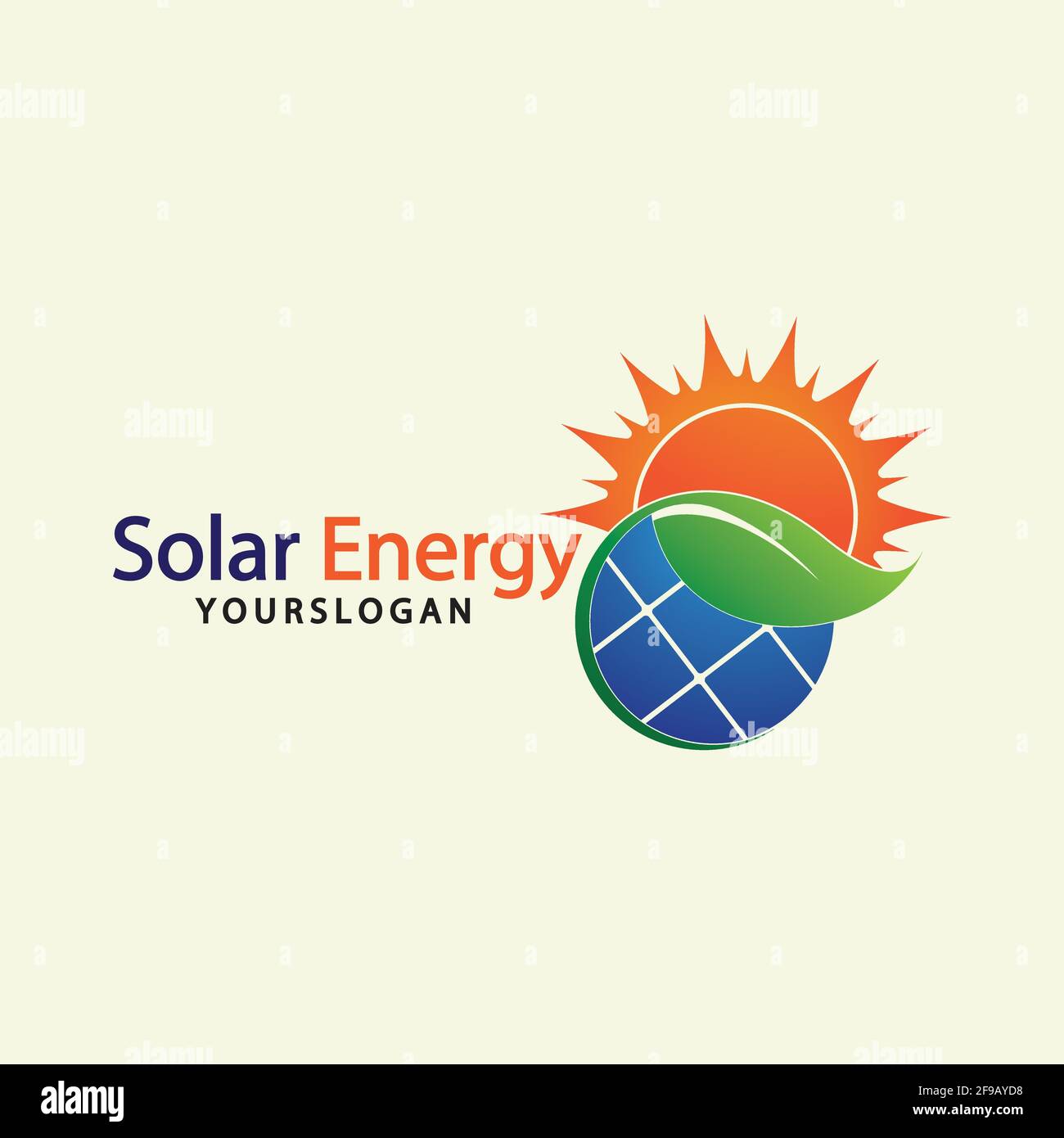 Sun solar energy logo design template. solar tech logo designs Stock ...