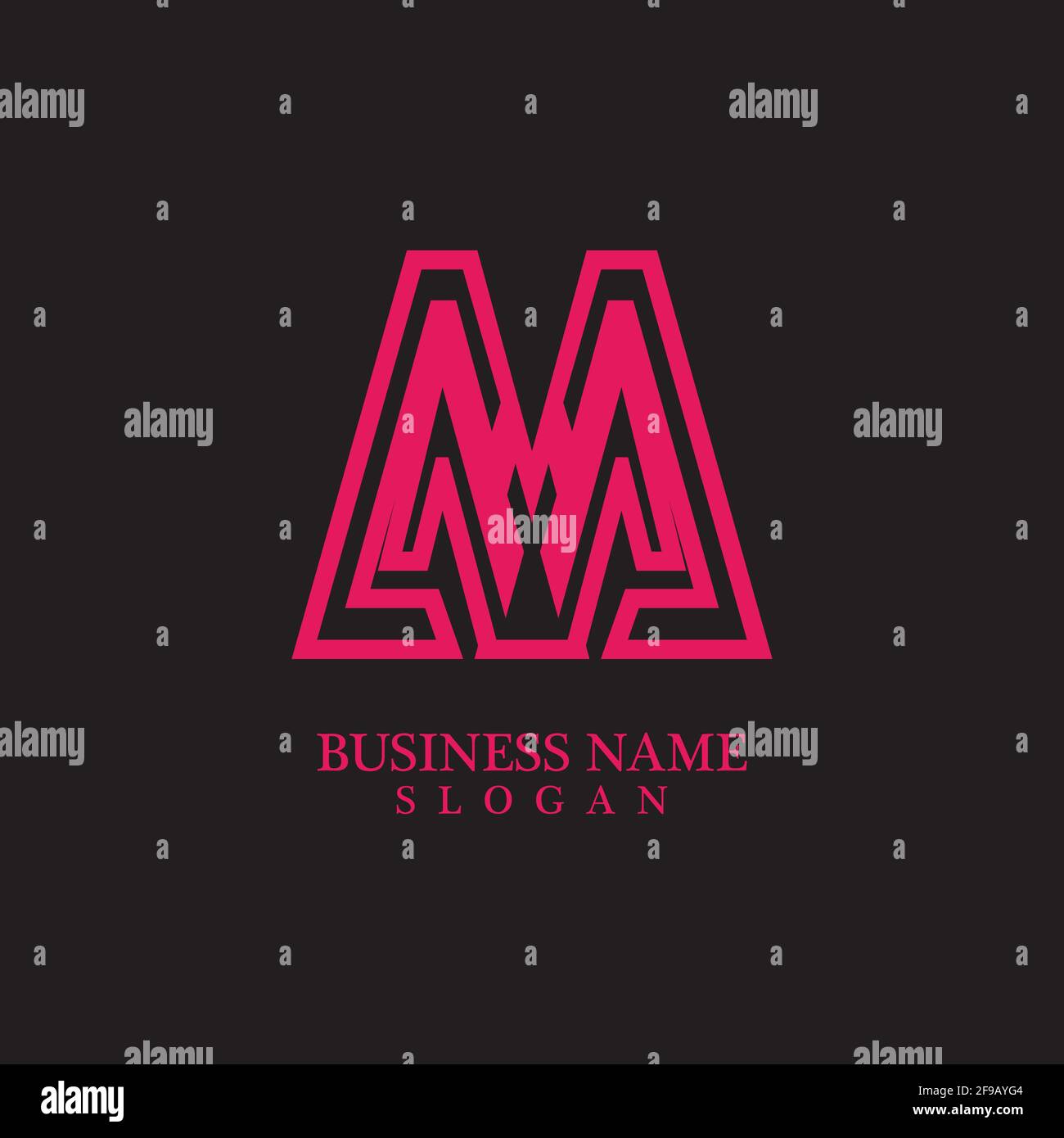 Letter M Logo Vector Vectors High Resolution Stock Photography and ...
