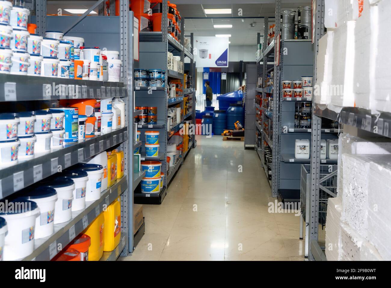 Aisle in warehouse hardware store hi-res stock photography and images ...