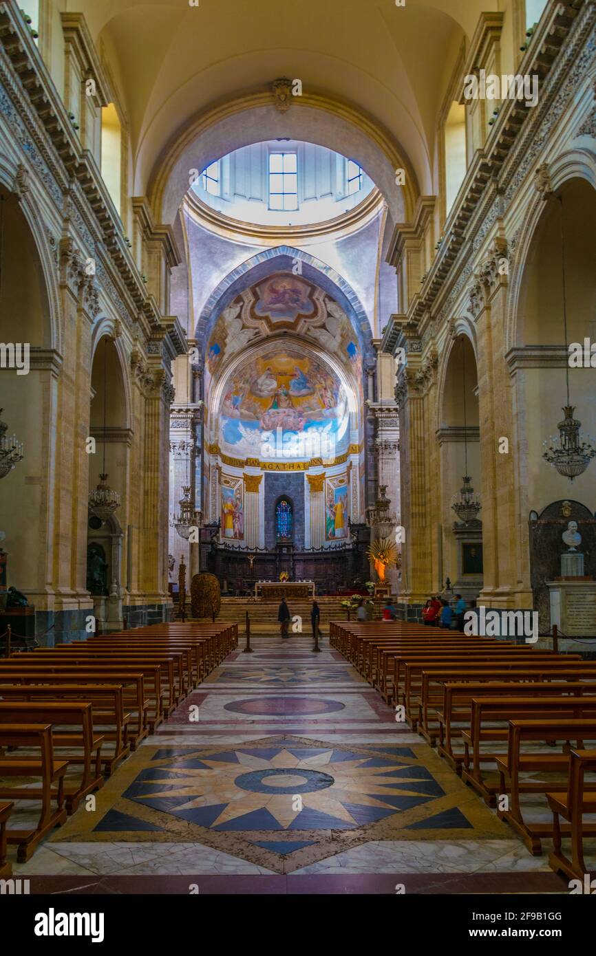 Cathedral interior catania sicily italy hi-res stock photography and ...