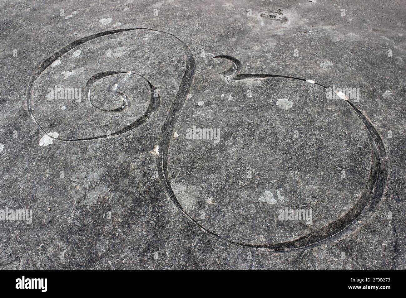 Modern Rock Art on Bidston Hill, Wirral, UK Stock Photo - Alamy