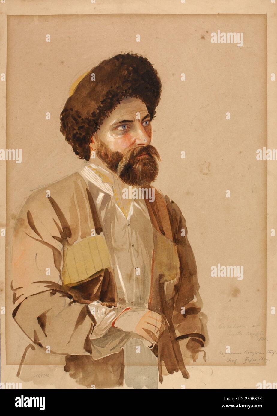 Circassian at Constantinople, 1845 Stock Photo - Alamy