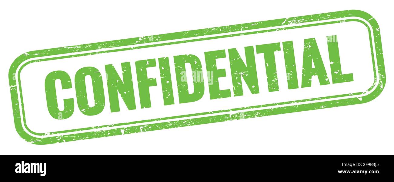 Confidential text on rectangle hi-res stock photography and images - Alamy