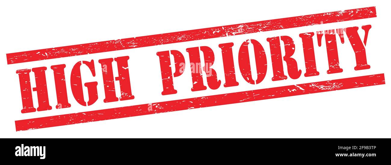 High priority seal hi-res stock photography and images - Alamy