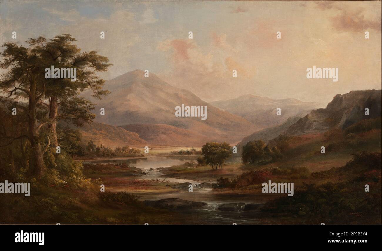 Scottish Landscape, 1871 Stock Photo - Alamy