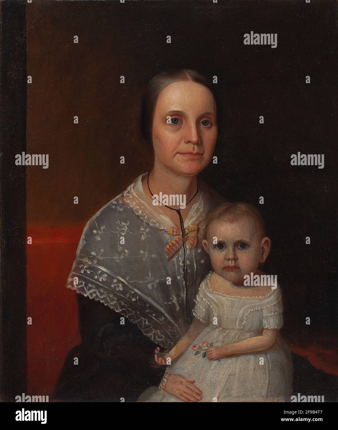 Woman portrait oil canvas 1850 hi-res stock photography and images - Alamy