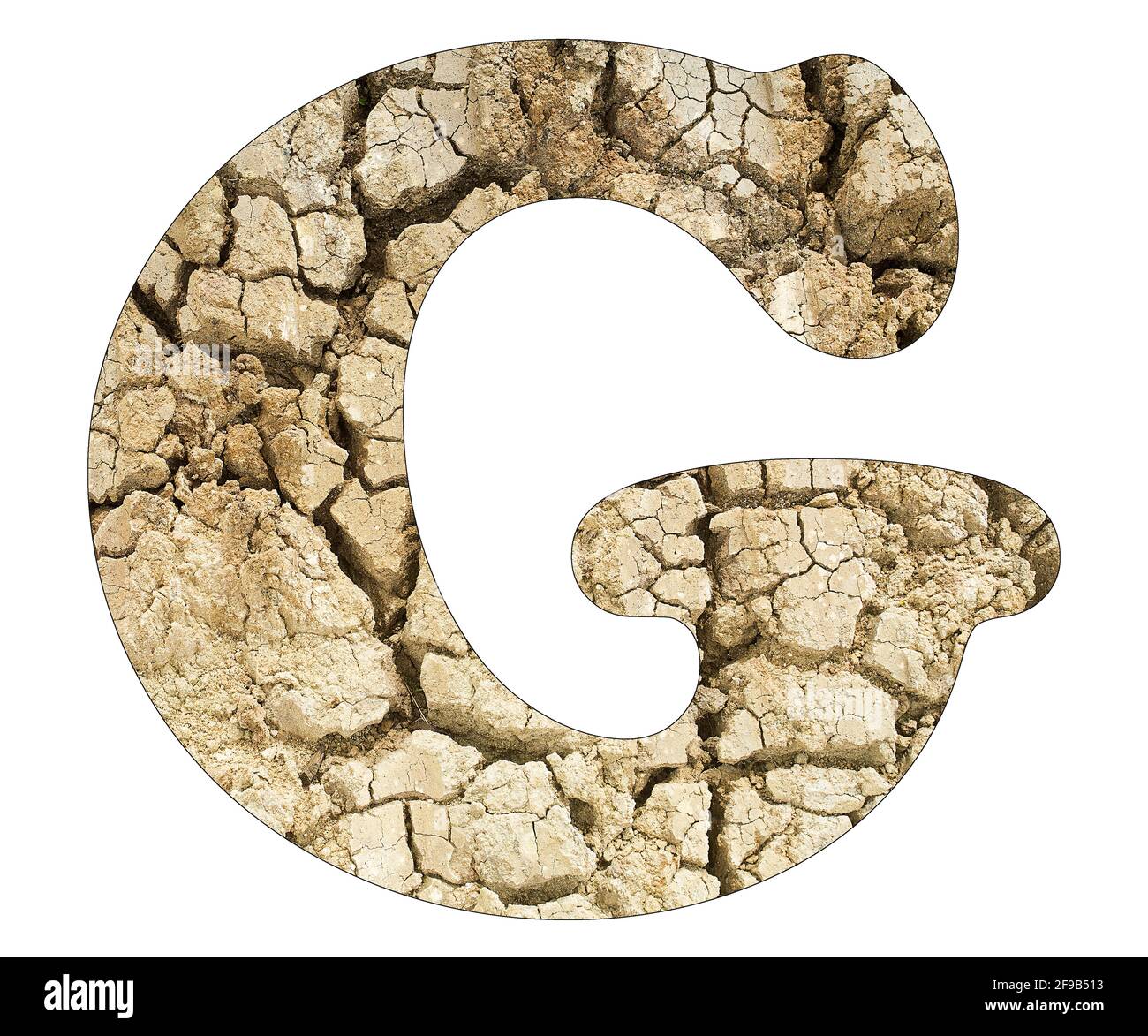 Letter G - Arid land detail Stock Photo - Alamy