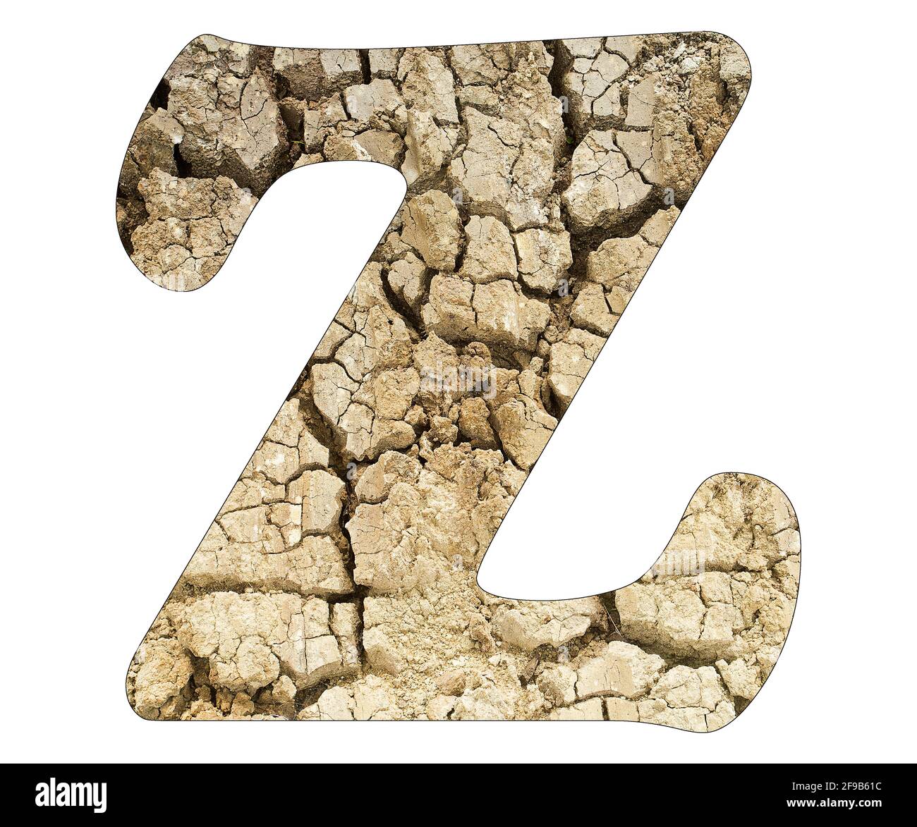 Letter Z - Arid land detail Stock Photo - Alamy