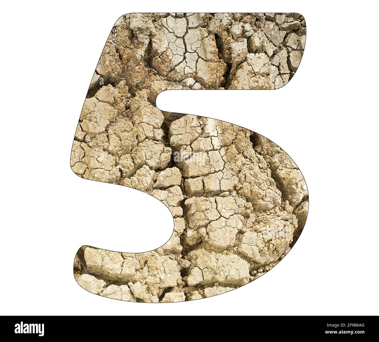 Number 1 - Arid land detail Stock Photo - Alamy