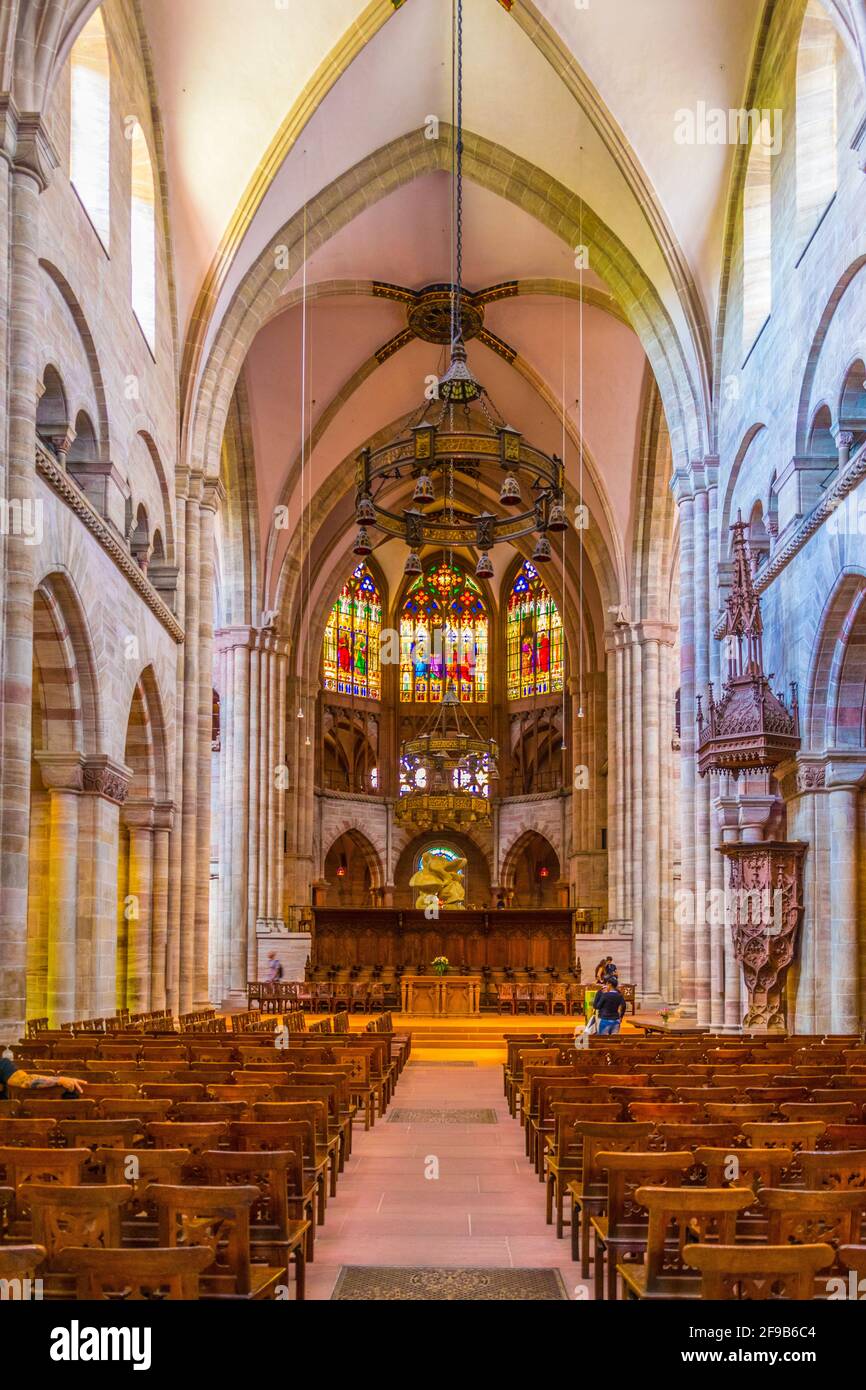 Interior of basel cathedral munster hi-res stock photography and images ...