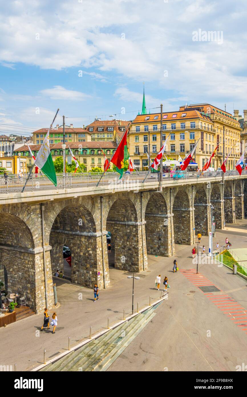 Switzerland view of the grand pont hi-res stock photography and images ...