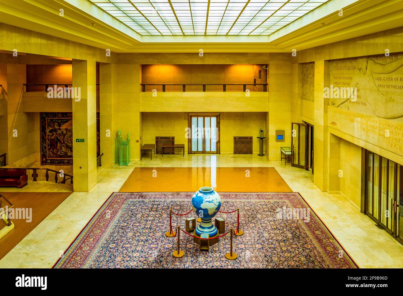 GENEVA, SWITZERLAND, JULY 20, 2017: An assembly hall in the Palace of ...