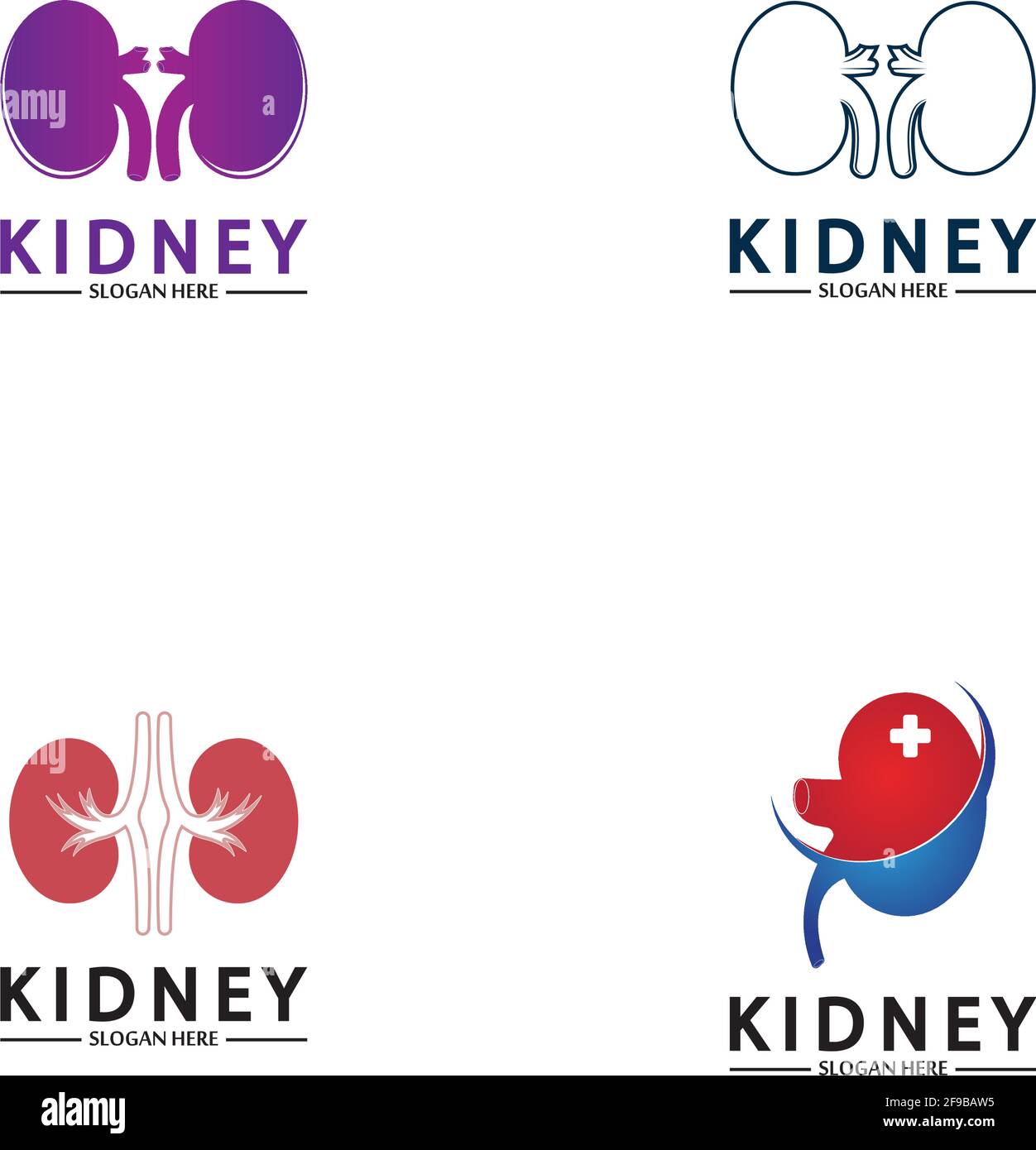 Health and Care Kidney Logo Design Concept. Urology Logo Vector ...