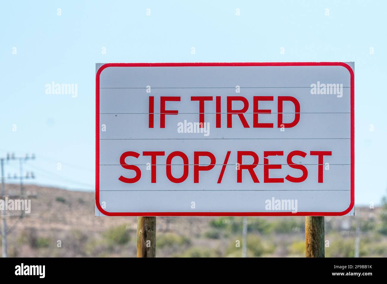 Rest stop sign hi-res stock photography and images - Alamy