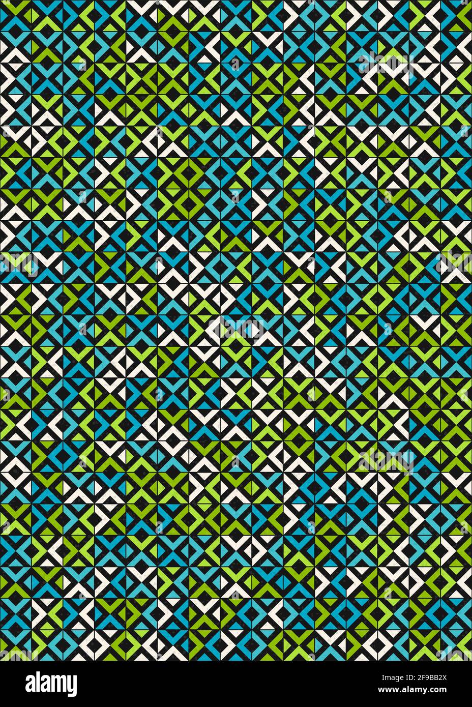 Abstract Geometrical generative computational art illustration Stock ...