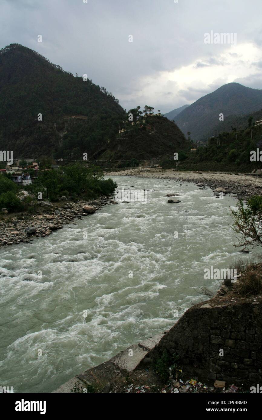 River Bhagirathi Flowing Stock Photo - Alamy