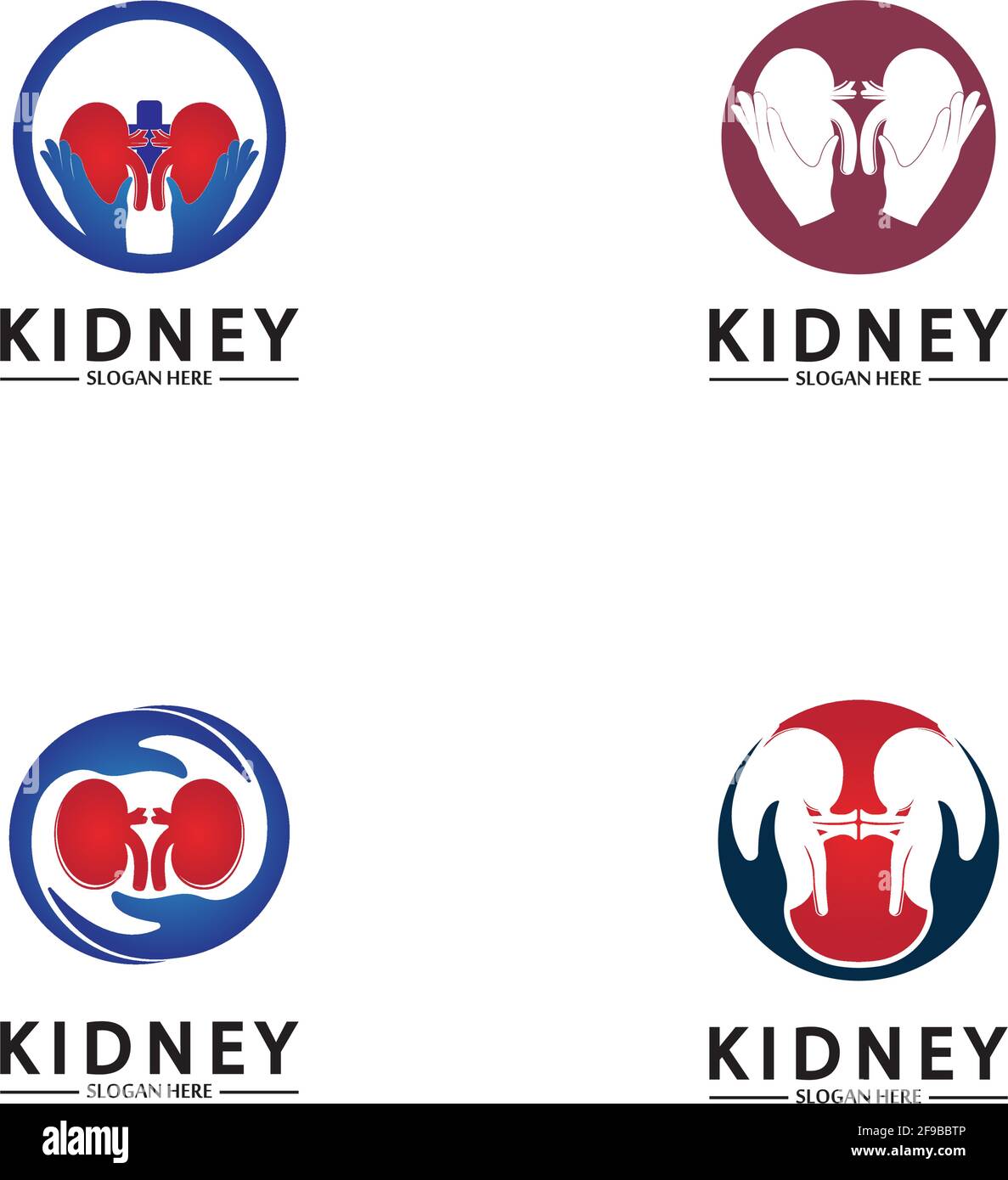 Health and Care Kidney Logo Design Concept. Urology Logo Vector ...