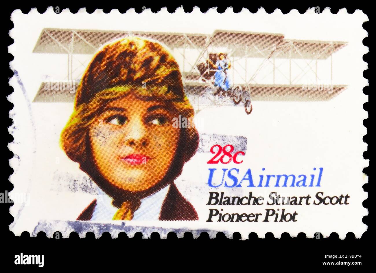 MOSCOW, RUSSIA - SEPTEMBER 24, 2019: Postage stamp printed in United ...