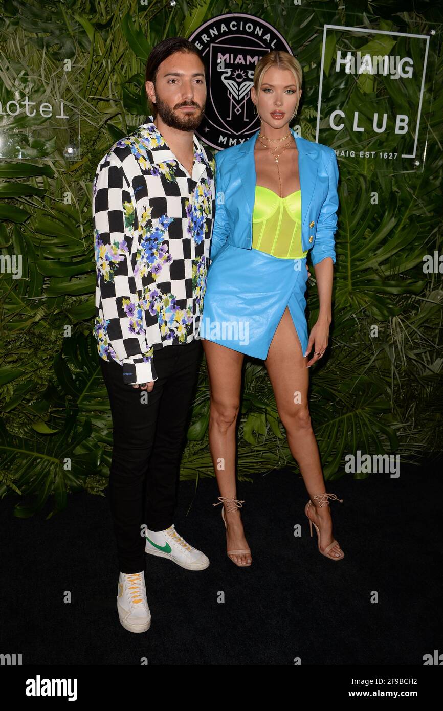 MIAMI BEACH, FL - APRIL 16: Alesso and Erin Michelle Cummins attend the ...