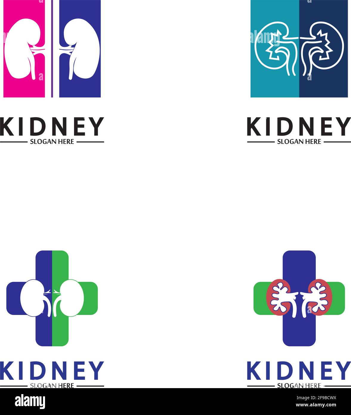 Health and Care Kidney Logo Design Concept. Urology Logo Vector ...