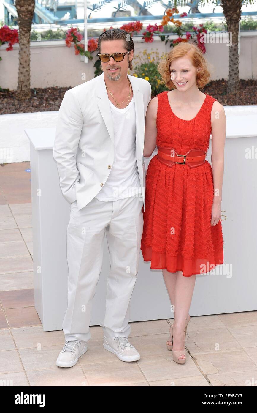 Cannes, France. 16 May 2011 Photocall for film The Tree of Life during ...