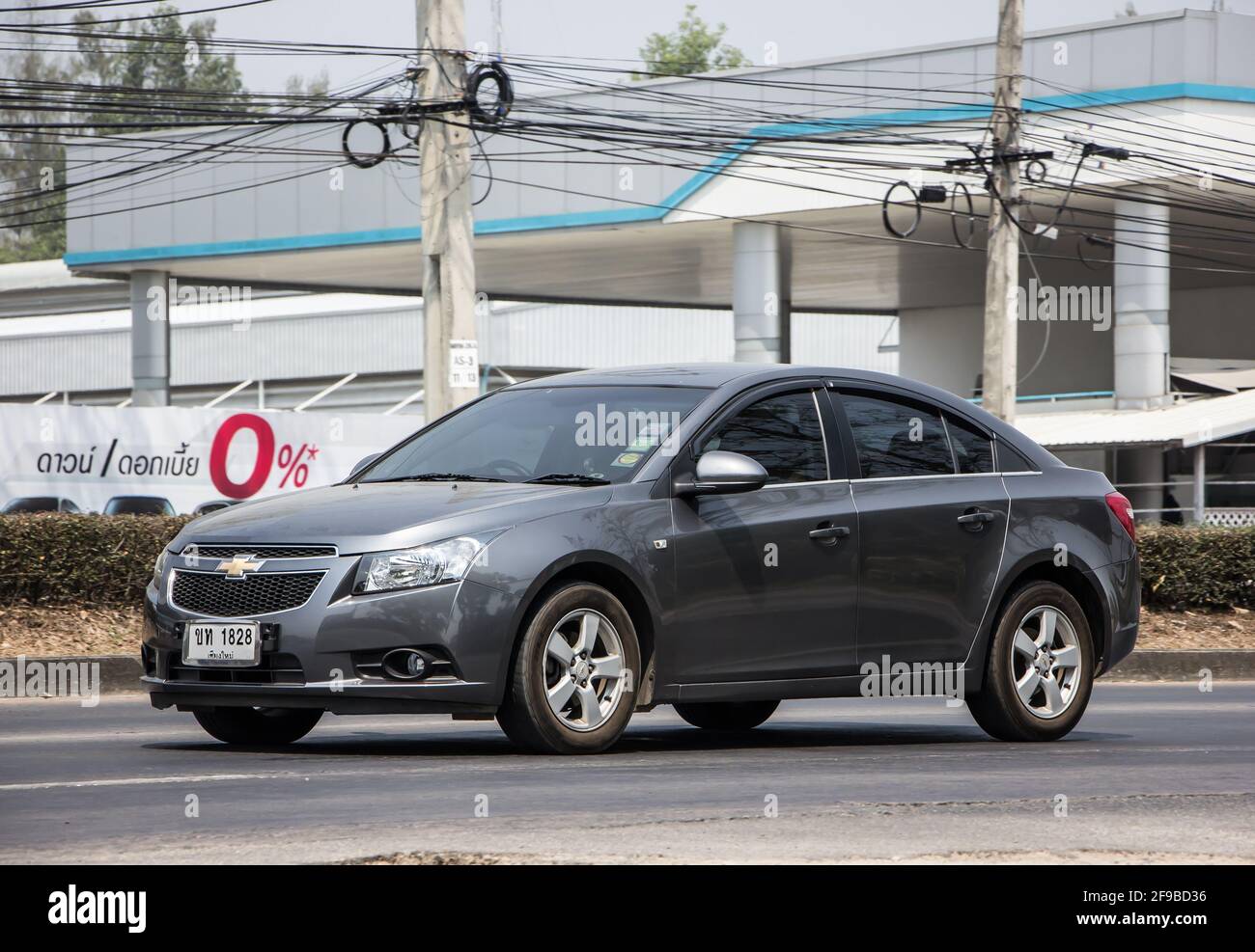 Chiangmai, Thailand - March 16 2021: Private car, Chevrolet Cruze. On ...
