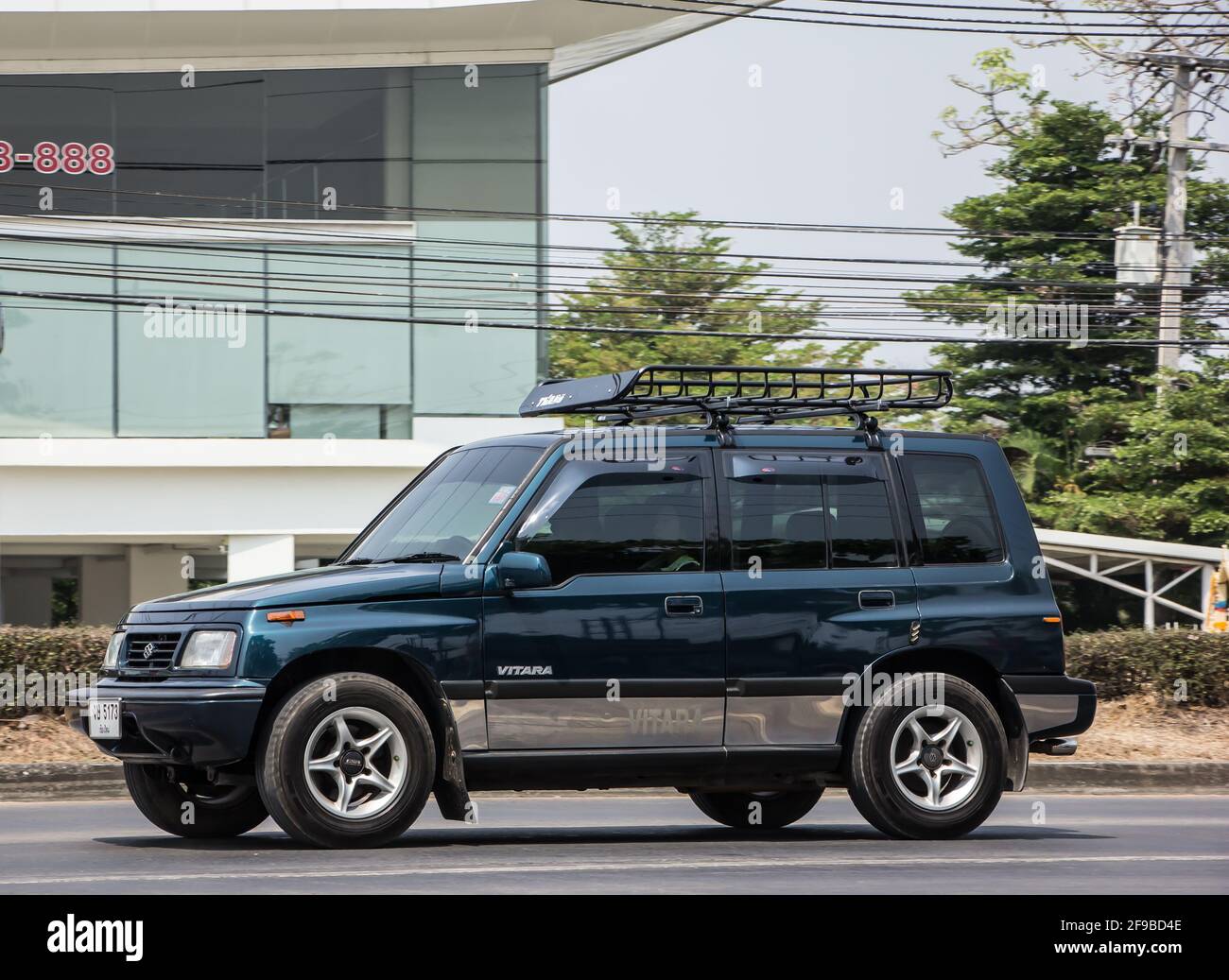 Chiangmai, Thailand - March 16 2021: Private Mini Suv car, Suzuki ...