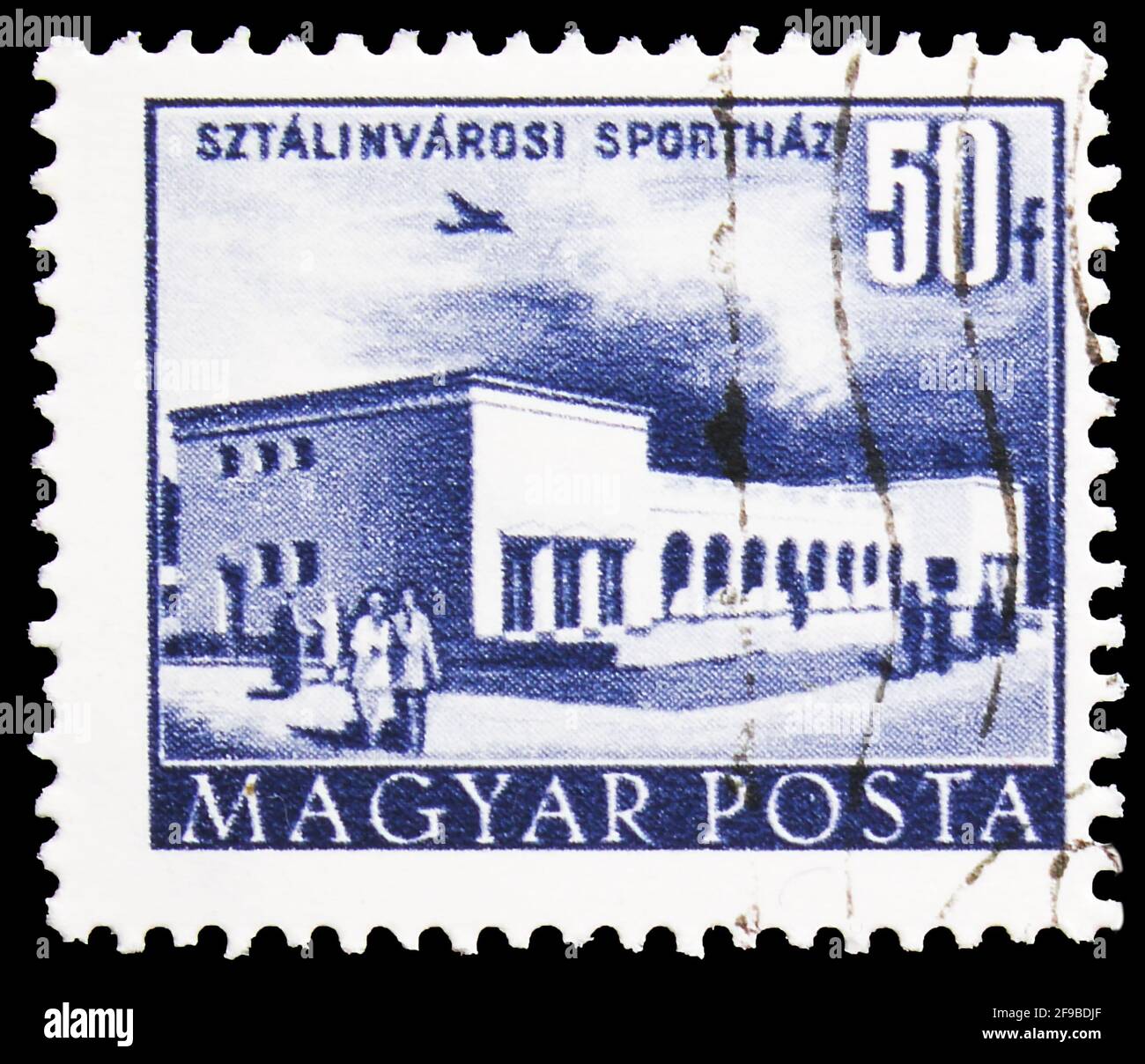 MOSCOW, RUSSIA - SEPTEMBER 24, 2019: Postage stamp printed in Hungary ...