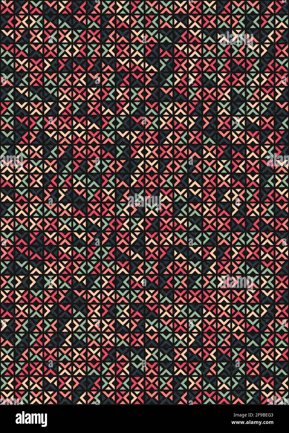 Abstract Geometrical generative computational art illustration Stock ...