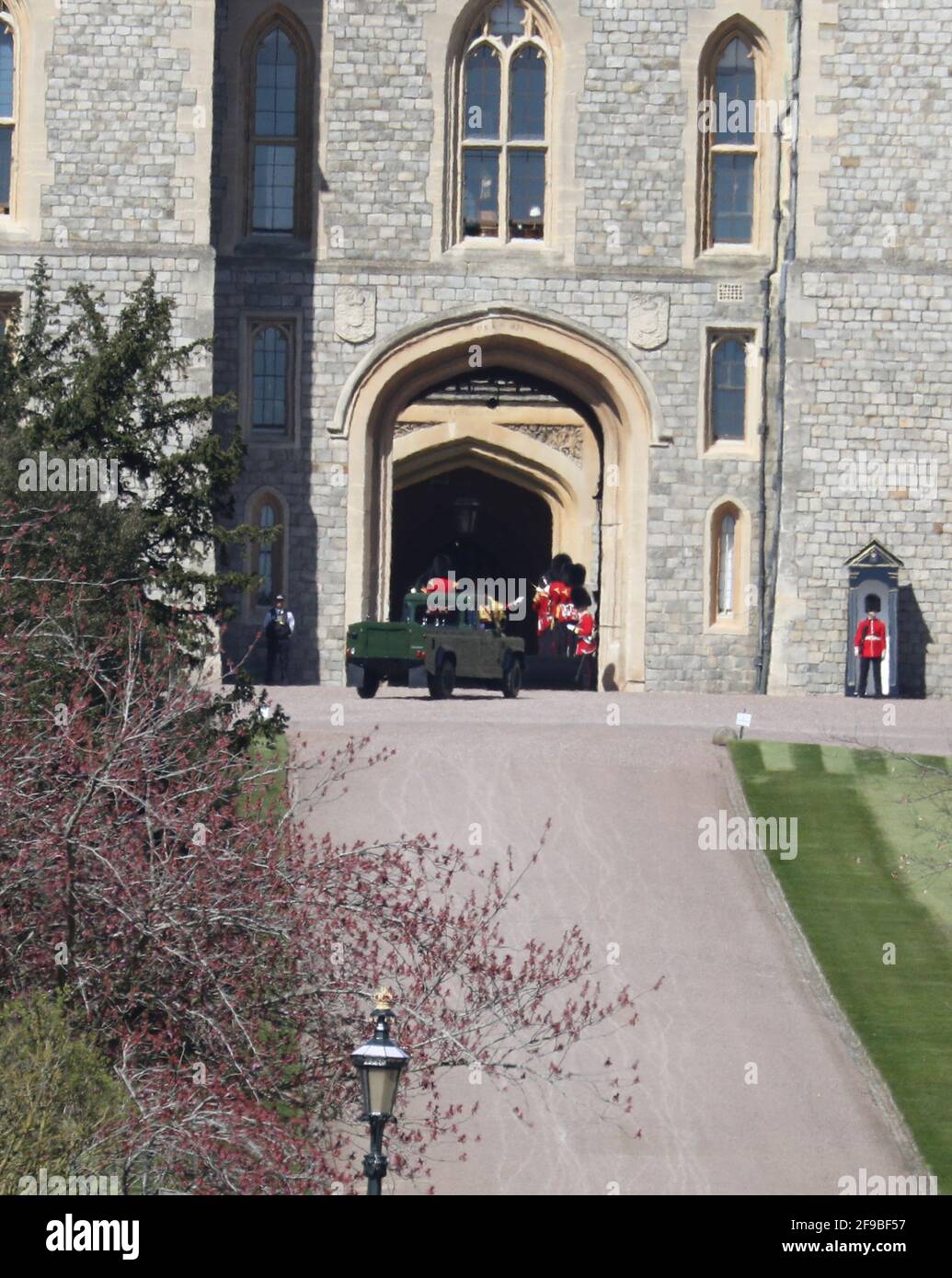 The Land Rover that will transport the coffin of the Duke of Edinburgh ...