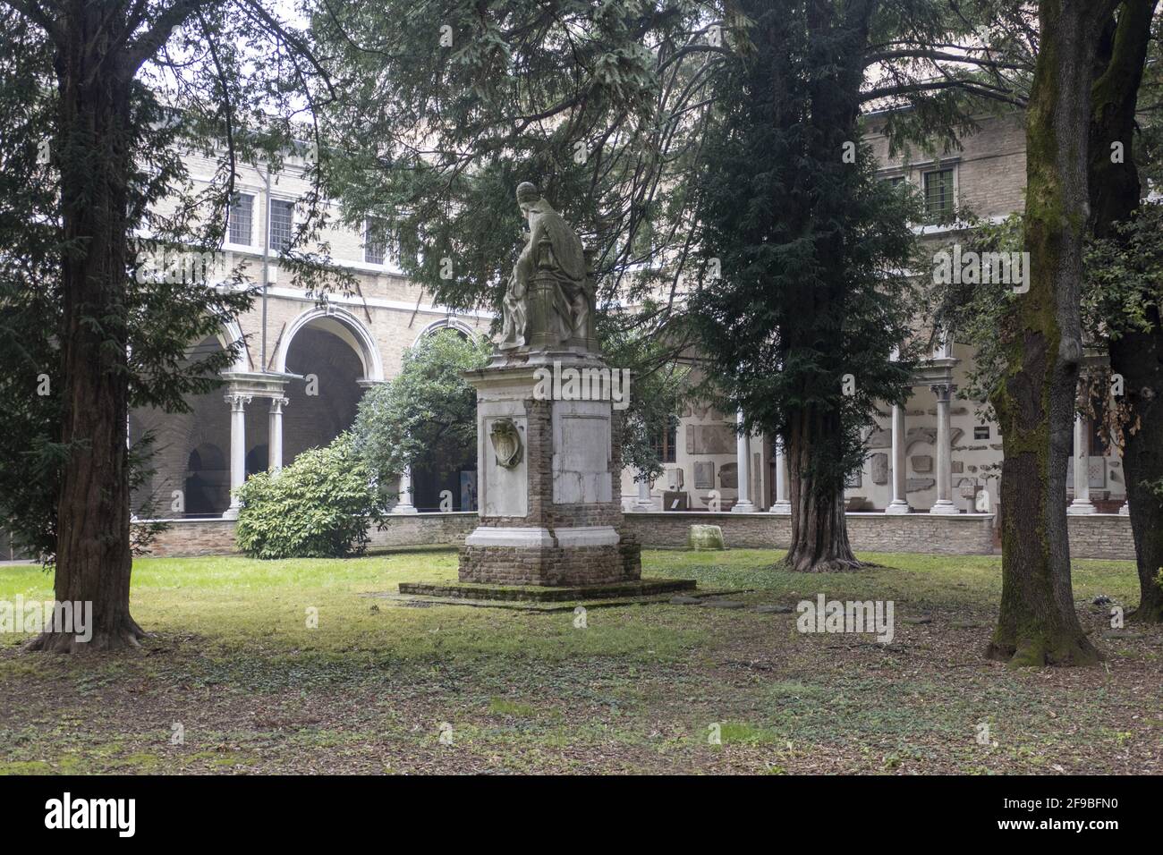 Beautiful shot of Statue in the garden of Ravenna National Museum in ...