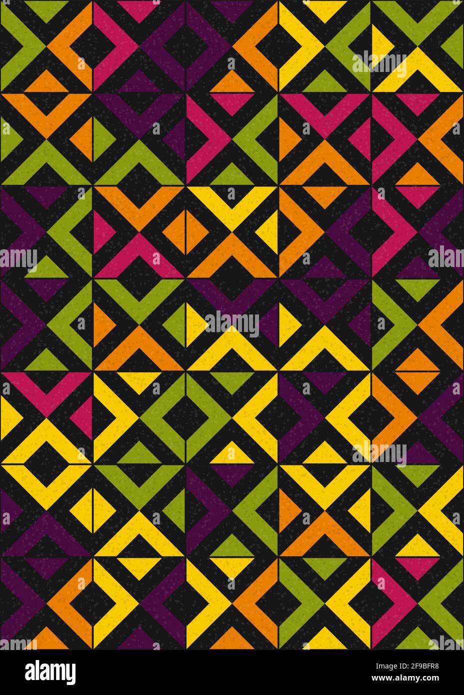 Abstract Geometrical generative computational art illustration Stock ...