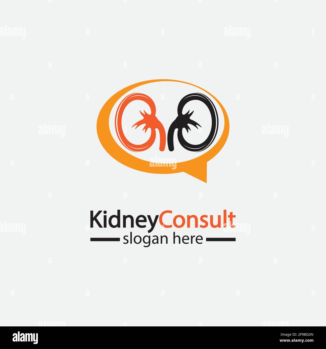 Kidney Consult logo designs concept vector, Kidney Healthcare logo ...