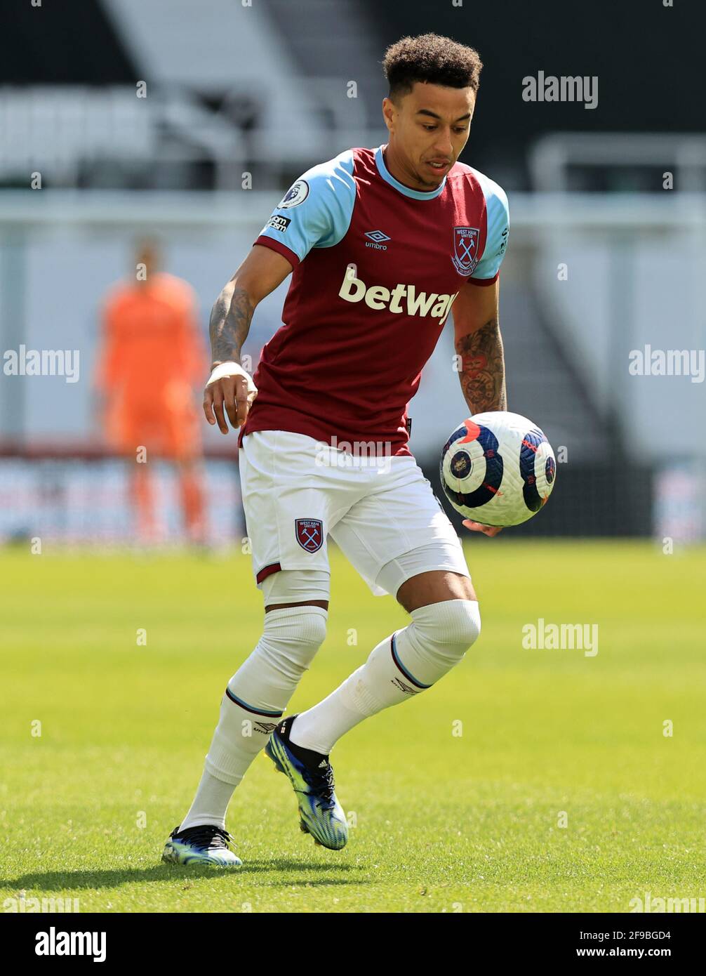 West Ham United's Jesse Lingard during the Premier League match at St ...