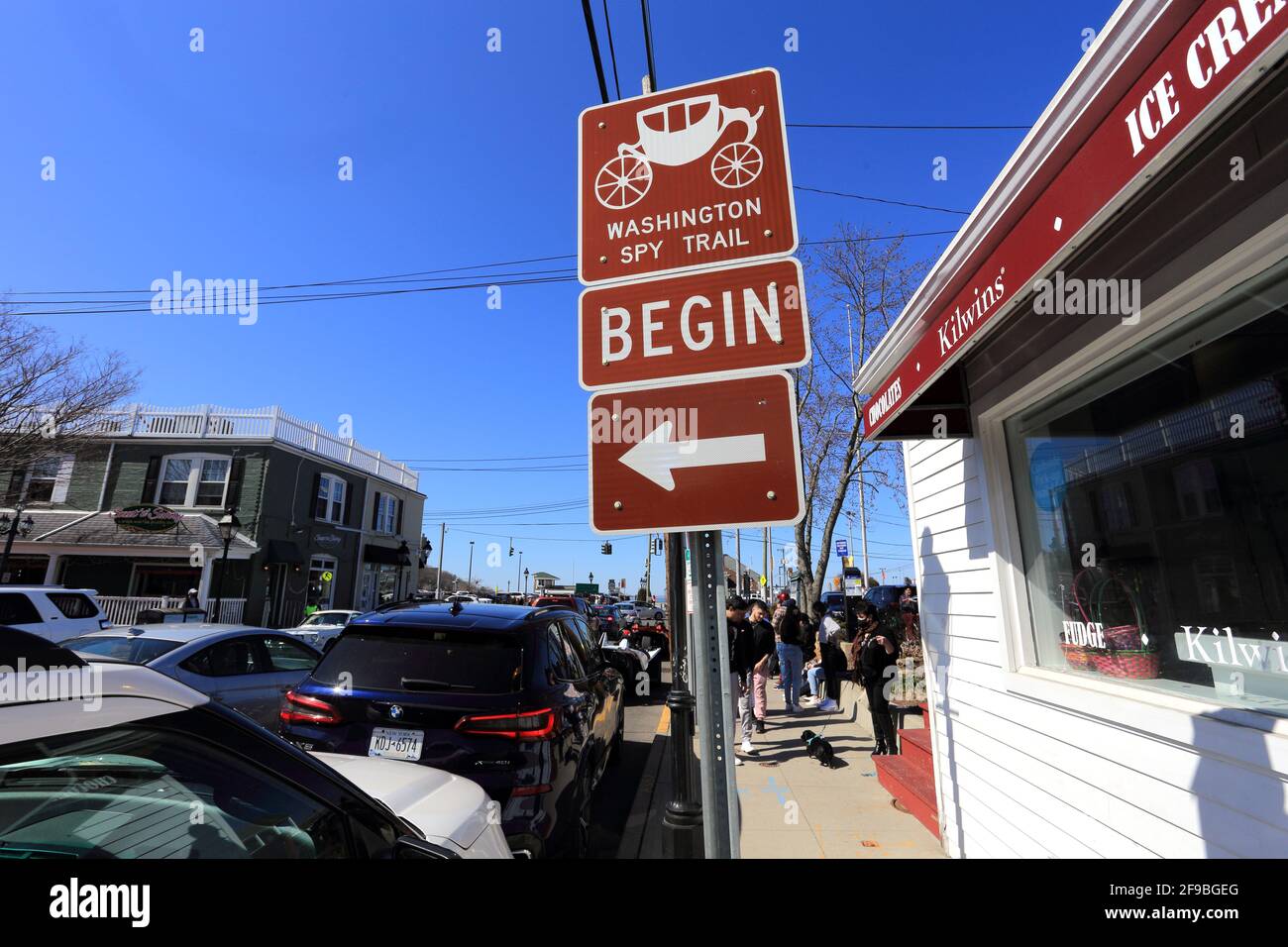 Washington village sign hi-res stock photography and images - Alamy
