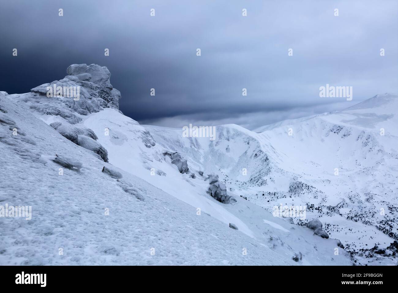 At the high mountains there are fantastic, interesting, frozen ...