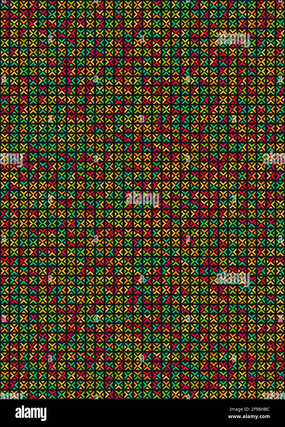 Abstract Geometrical generative computational art illustration Stock ...