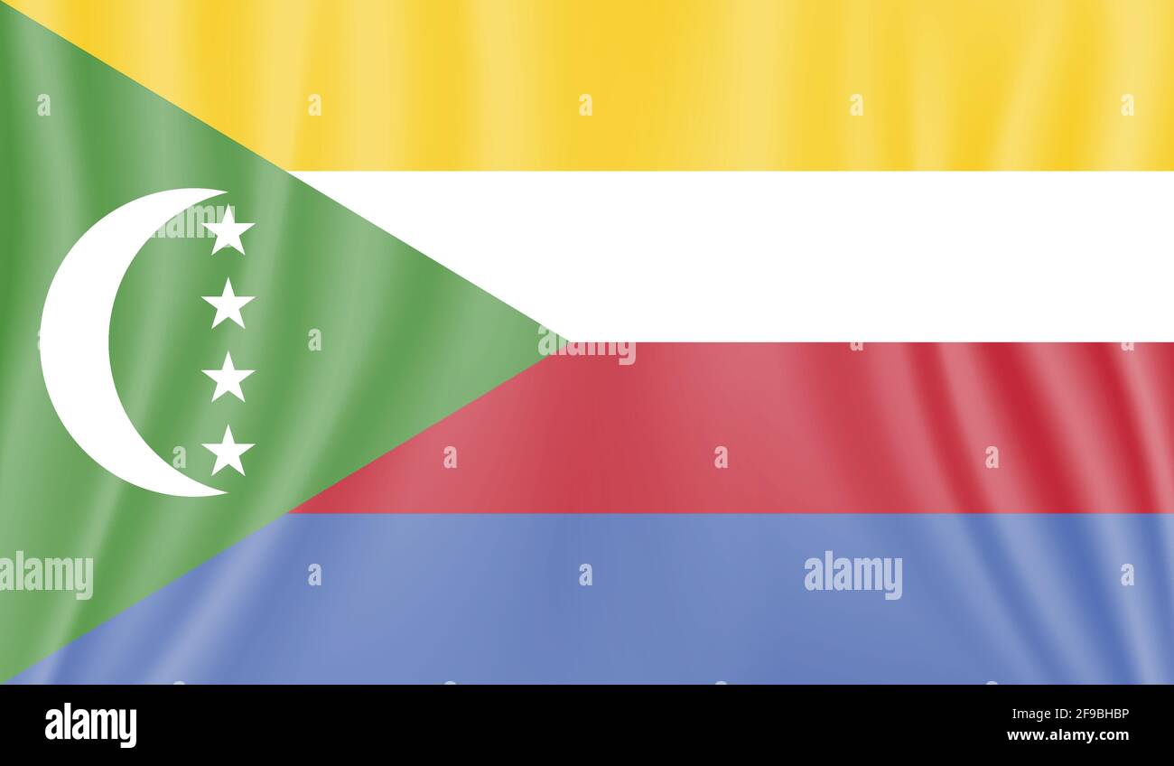 Comoros national flag created in grunge style Stock Vector Image & Art ...