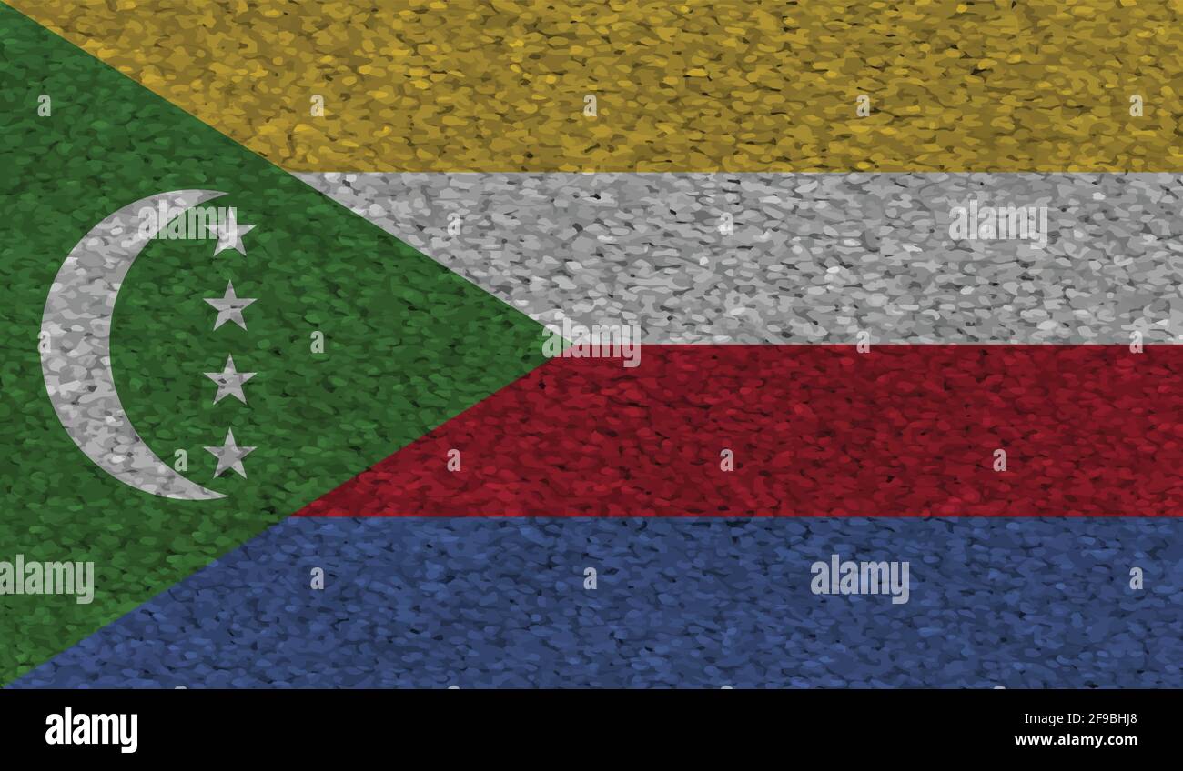 Comoros national flag created in grunge style Stock Vector Image & Art ...