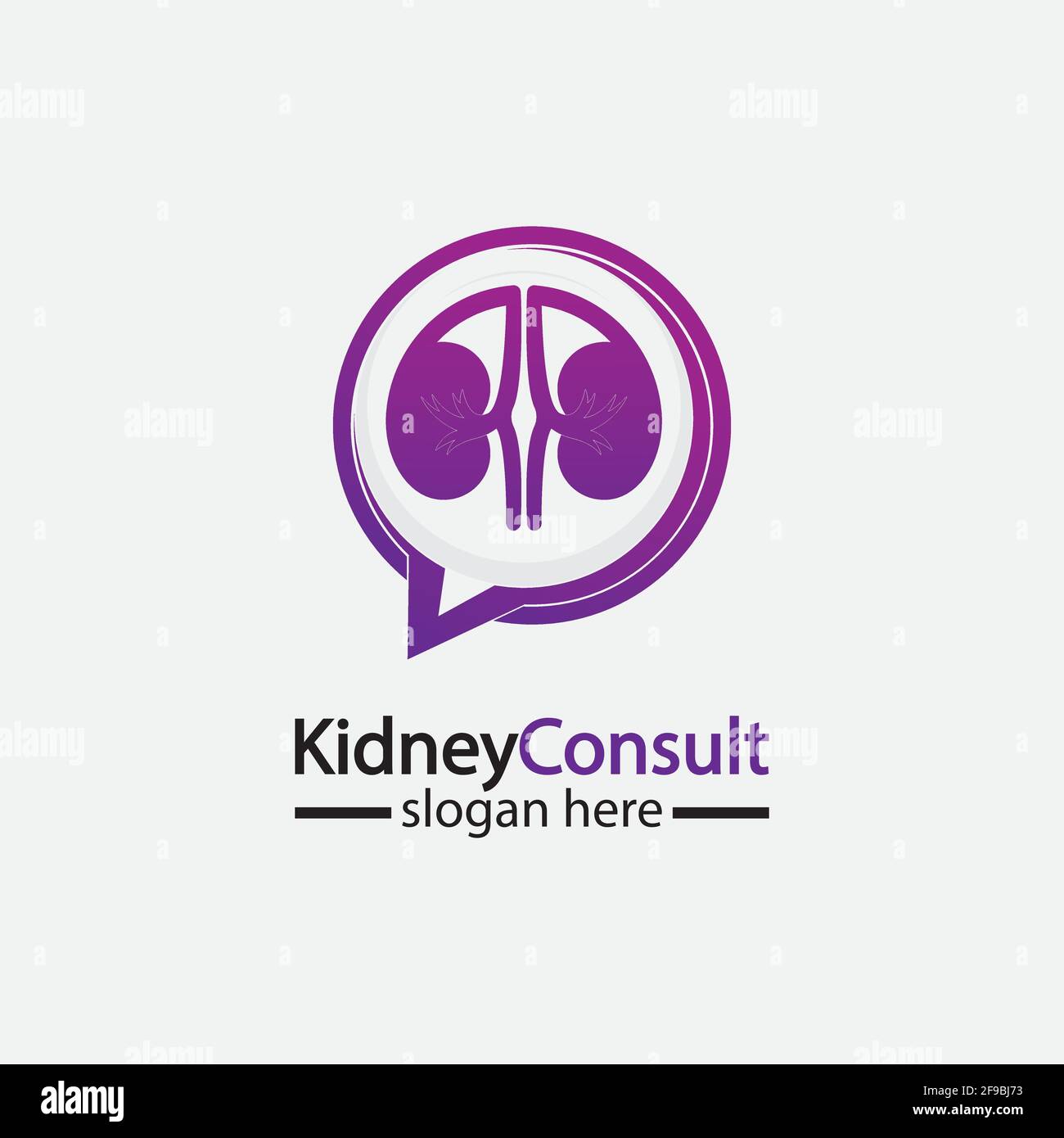 Kidney Consult logo designs concept vector, Kidney Healthcare logo ...