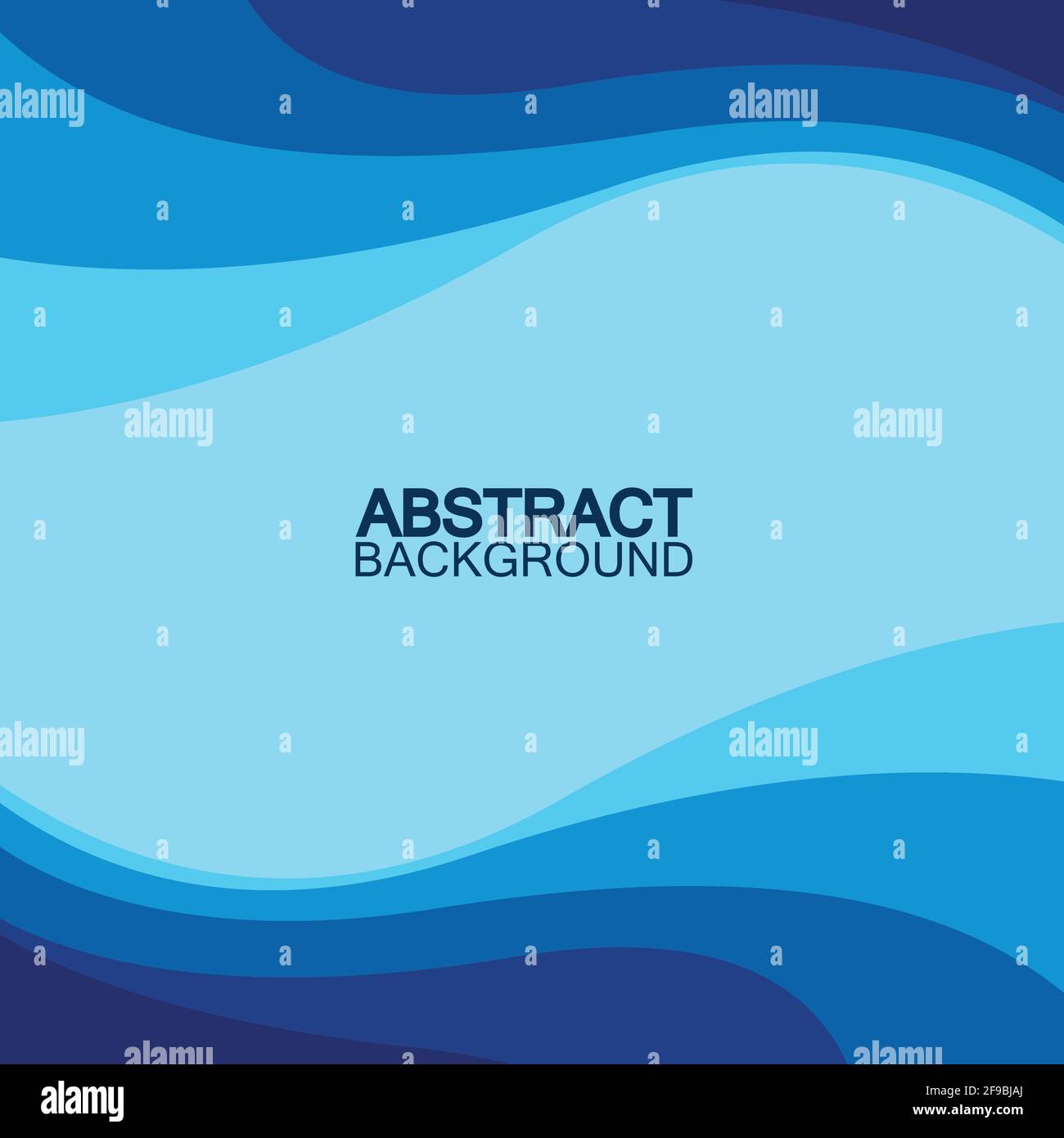 Blue wave vector abstract background flat design stock illustration ...