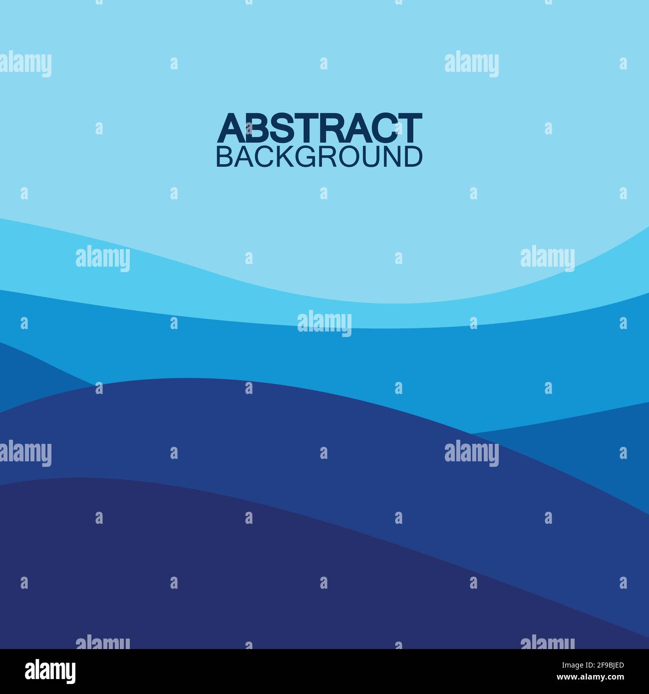 Blue wave vector abstract background flat design stock illustration ...