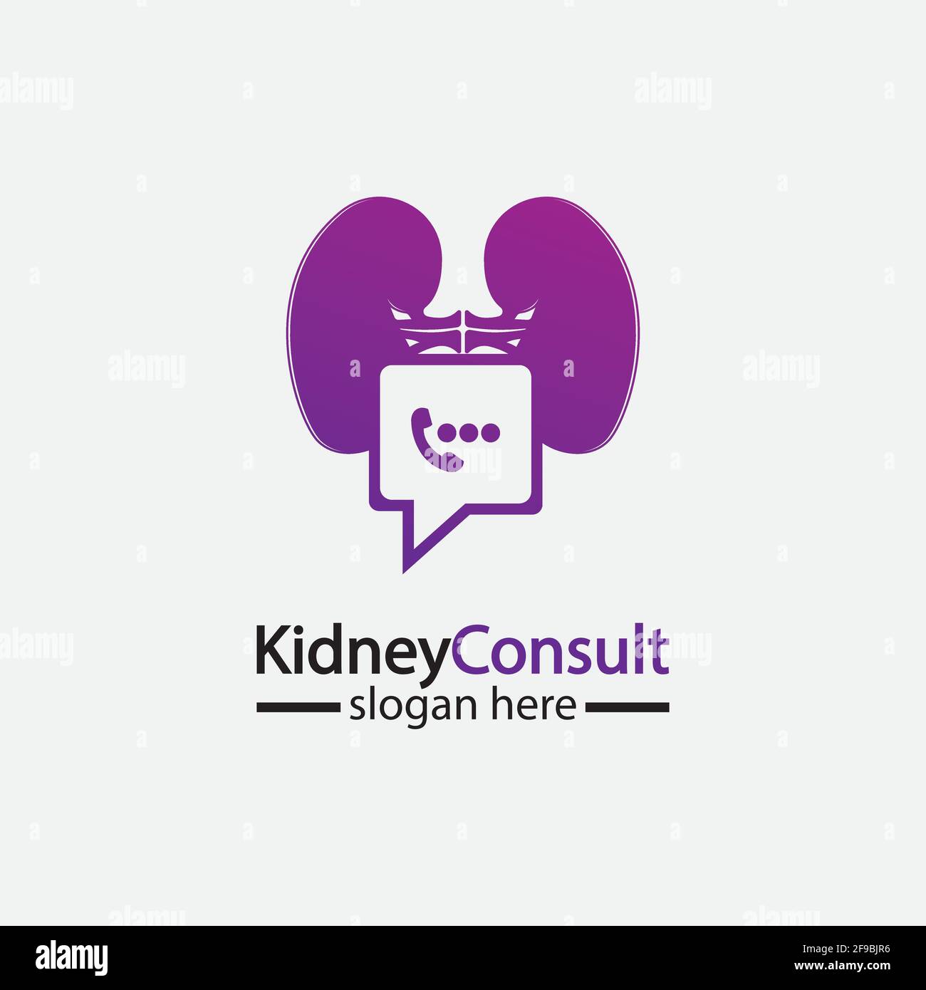 Kidney Consult logo designs concept vector, Kidney Healthcare logo ...