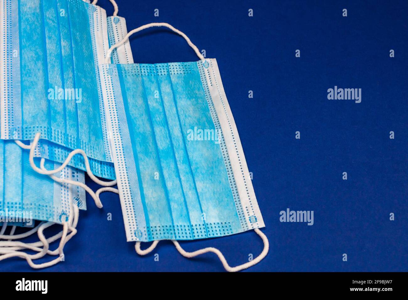 Close up and detail of medical hygienic mask, face protective surgical ...
